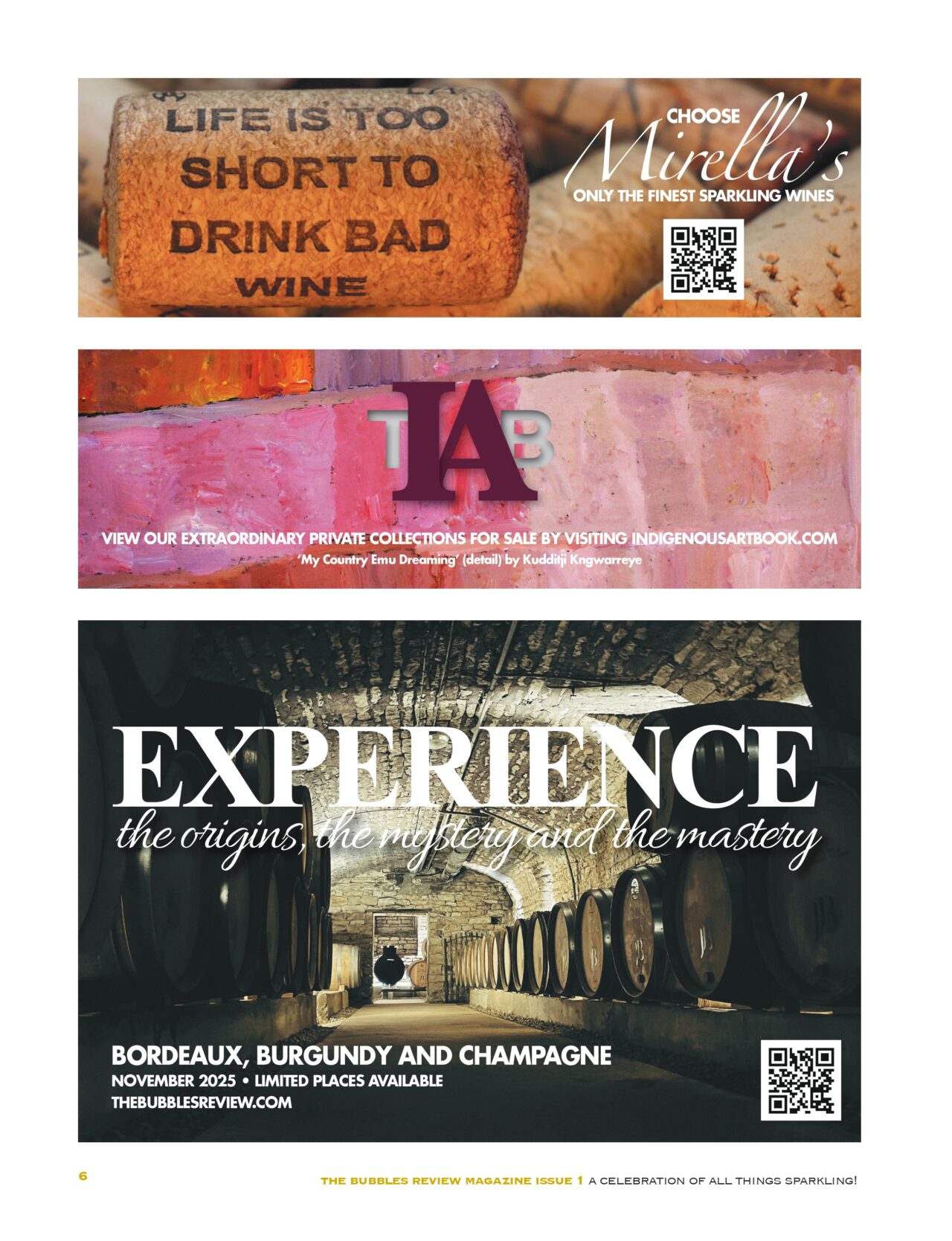 TBR Magazine Advertising Features – The Bubbles Review